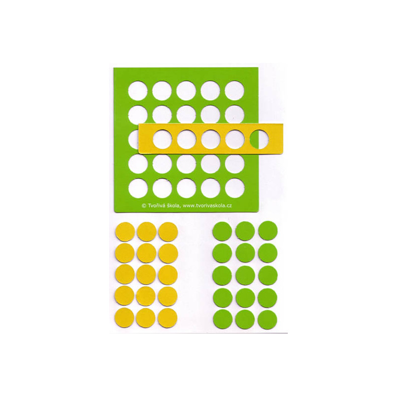 13792 Mřížka s dvoubarevnými kolečky - Školní brašnička.cz